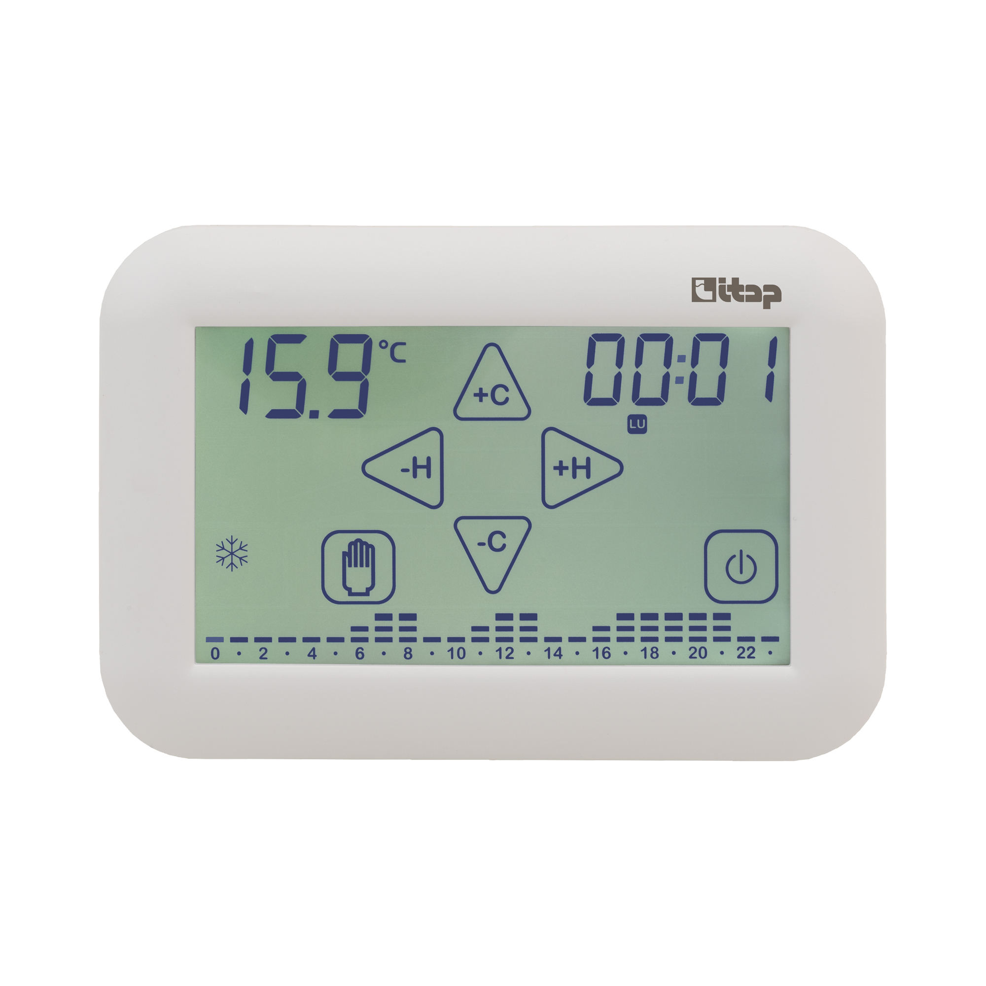 950ST Digital electronic room chronothermostat, touch screen - Itap